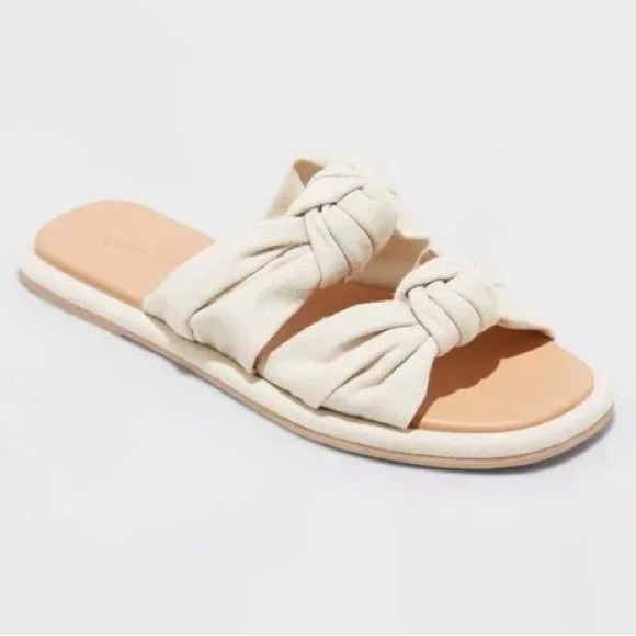 Universal Thread | Shoes | Universal Thread Cream Knotted Sandals ...